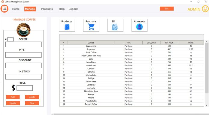 Build a Modern Coffee Shop Management System with Python Tkinter and ...