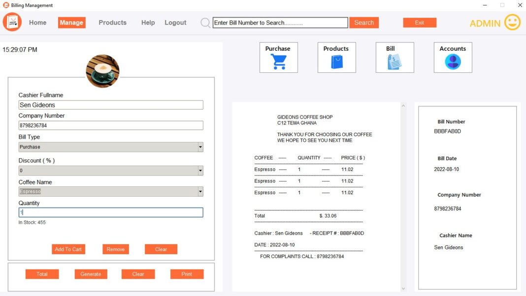 Build a Modern Coffee Shop Management System with Python Tkinter and SQLite - Sen Gideons News ...